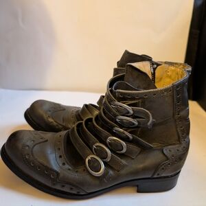 John Fluevog | Shoes | John Fluevog Greyish Green Adrian Alli Boots ...